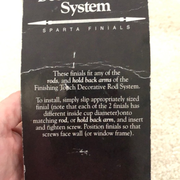 source global enterprise | Accents | Sparta Finials Decorative Rod ...